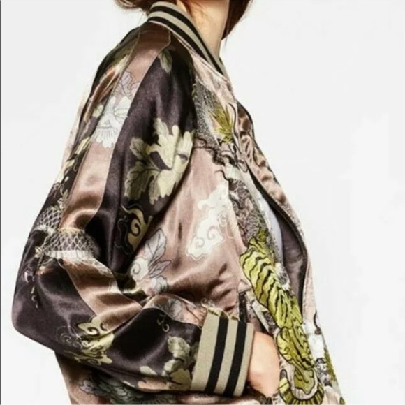 Zara | Jackets & Coats | Zara Limited Edition Reversible Tiger ...